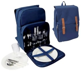 Piknikový batoh NOLAN pro 4 osoby - modrý