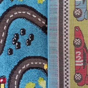 Dětský senzorický koberec s motivem autodráhy Šířka: 100 cm | Délka: 150 cm