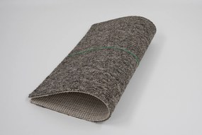 Associated Weavers, Metrážový koberec Medusa 40, na míru, šíře 4m, hnědá, ab (mřížka), chodba / předsíň