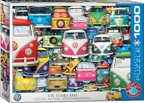 EUROGRAPHICS Puzzle Volkswagen Bus: Funky Jam / 1000 dílků / 67,6 × 48