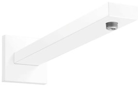 Hansgrohe - Sprchové rameno 38,9 cm, hranatá verze, matná bílá 27694700