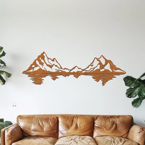 dřevo života Dřevěné hory s vodou na zeď Rozměry (cm): 80x22, Barevný vzor: Třešeň