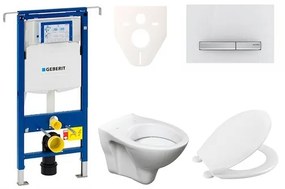 Cenově zvýhodněný závěsný WC set Geberit do lehkých stěn / předstěnová montáž + WC Ceramia S-Line Pro 111.355.00.5NR8
