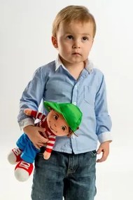 TEDDIES Panáček Honzík / Hadrový, látka / 30 cm / Česky mluvící / Na k