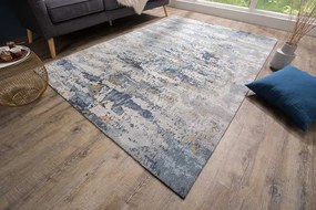 Designový bavlněný koberec Abstrakt modrá 240x160cm