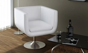 Lounge křeslo Tina bílé