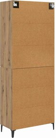 Vysoký bufet Artisanový dub 69,5 x 34 x 180 cm Kompozitní dřevo 3403587