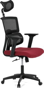 Ergonomická kancelářská židle MERANO - červená síťovina