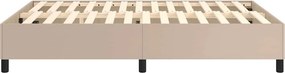 Rám postele s boxspringem cappuccino 140x190 cm umělá kůže 3121046