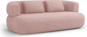 Světle růžová pohovka z textilie bouclé 178 cm Jenny – Micadoni