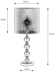 Markslöjd 108574 - Stolní lampa OCTO 1xE27/40W/230V černá/zlatá