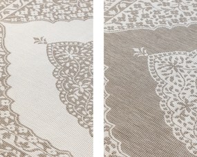 ELLE Decoration, Kusový koberec Gemini 106026 Linen z kolekce Elle – na ven i na doma, 80x150, béžová, chodba / předsíň