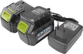 EXTOL CRAFT Aku vrtací šroubovák 20 V, Li-ion 2 × 1 500 mAh 402440