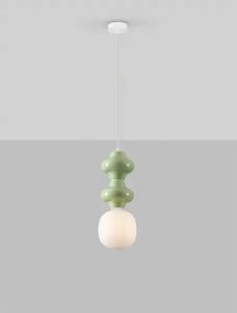 LED zeleno-bílé moderní svítidlo Clio
