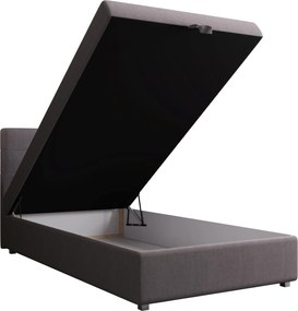 Jednolůžková postel 120x200 STIG 8 s úložným prostorem - šedá