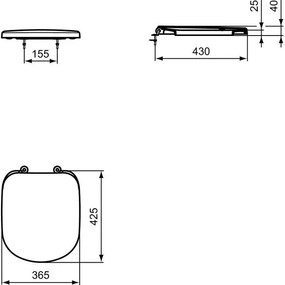 Ideal Standard Tempo WC sedátko softclose T679301