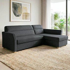 Malá sedací souprava LIVIA | 228x157 cm | PRAVÁ | rozkládací na každodenní spaní | VÝBĚR TKANIN
