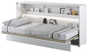 Sklápěcí postel BC-06 90x200 Bed Concept, Barva: šedá, Osvětlení: LED osvětlení - bílé, LED světlo s USB: bez LED světla s USB
