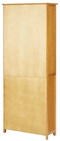 Knihovna Monroe se 2 dvířky - masivní dubové dřevo | 70x30x180 cm