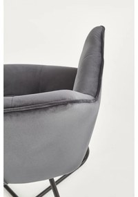 Jídelní židle Faustina, šedá / černá