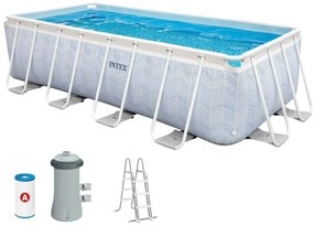 INTEX Chevron Prism Rectangular Pool Set 400x200x100 cm 26780NP