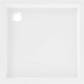 Mexen Flow+ sprchová vanička čtvercová 80 x 80 cm, bílý lesk - 46S108080H