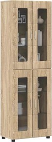 Vysoký bufet FLORIN 60 x 35 x 182 cm Sonoma dub 3397906