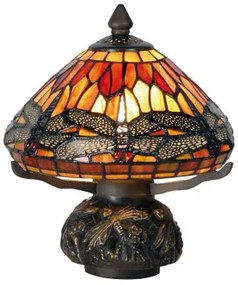 Stolní lampa Tiffany DRAGONFLY Clayre &amp; Eef 5LL-9295