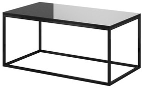 Konferenční stolek HELIO 99 Helvetia 110/48/60 Barevné provedení: černá/šedé sklo