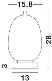 Stolní lampa Lato 3 černé