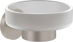 Villeroy & Boch Elements Tender - Mýdlenka s držákem, sklo/matný kartáčovaný nikl TVA15101900064
