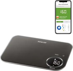 SENCOR SKS 7178BK černá / chytrá kuchyňská váha / max. 8kg / funkce TA