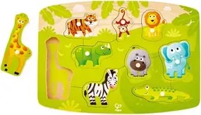 Hape Puzzle na desce - Džungle / Počet dílků: 10 / od 2 let