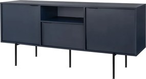 Tmavě modrý TV stolek 180x79x50 cm Bau – noo.ma
