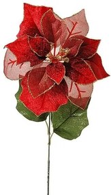 Vánoční růže červená, 55 cm