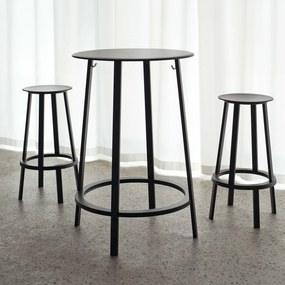 HAY Stolička Revolver Bar Stool High, Black