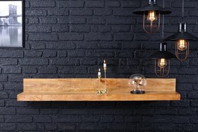 Designová nástěnná police Elegant 80 cm mango