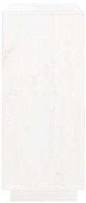 Příborník bílý 70 x 34 x 80 cm masivní borové dřevo - Default Title