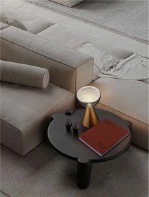 LED zlato-kouřová stolní lampa Voi