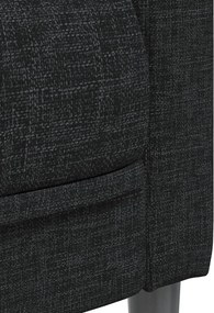3dílná sedací souprava černá textil 3209231