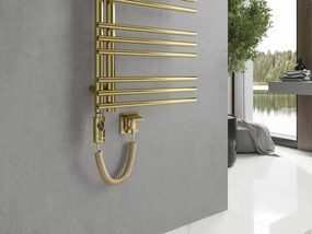 Mexen Neptun, elektrické topné těleso 1400 x 500 mm, 600 W, zlatá lesklá, W101-1400-500-2600-50