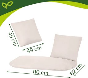 Dvojitý houpací polštář Gardlov - krémový