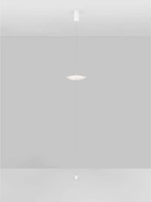 Matně bílá hliníková LED stmívatelná stojací lampa (výška 330 cm) Olos – Nova Luce