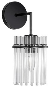 Nástěnná lampa 1xE27/60W/230V černá/čirá