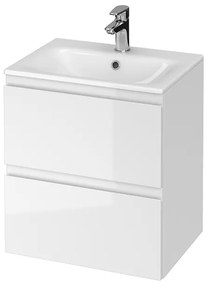 Cersanit - SET skříňka + umyvadlo, bílý lesk, Moduo Slim 50, S801-229-DSM