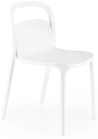 Plastová židle LESLIE — bílá