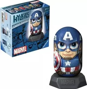 Ravensburger 3D Puzzle Hylkies: Marvel: Captain America / 54 dílků / o