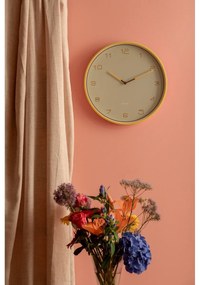 Karlsson 6013BY designové nástěnné hodiny žlutá, pr.  40 cm