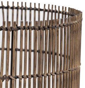 Hnědé bambusové stínidlo Rodger - Ø 40*35 cm