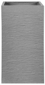 Květináč 40 x 40 x 77 cm šedý DION Beliani